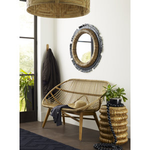 Woven Sol Side Table In Water Hyacinth | Perigold